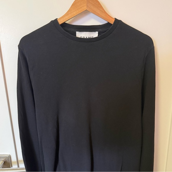 Frame Denim | Shirts | Frame Classic Black Long Sleeve Shirt | Poshmark